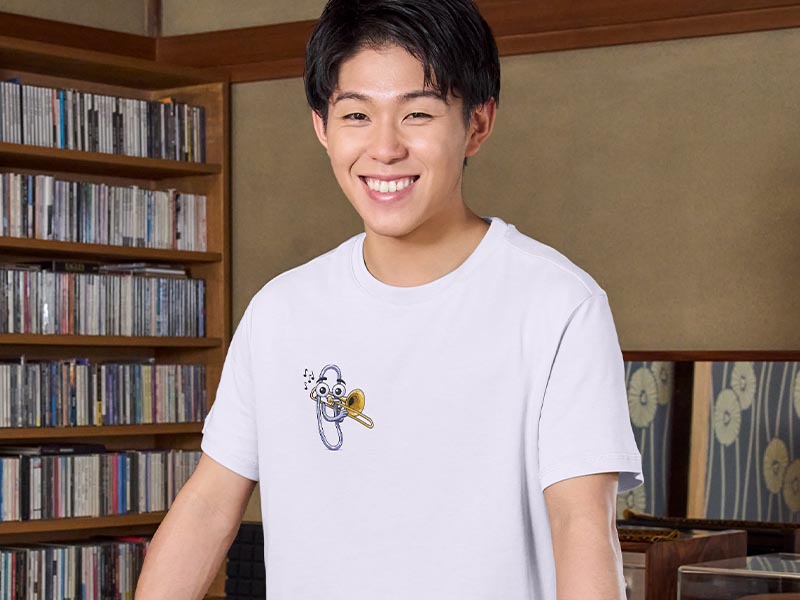 T-shirt trombone "Clippy" - Slide to Play - Tshirts Musicaux Humoristiques